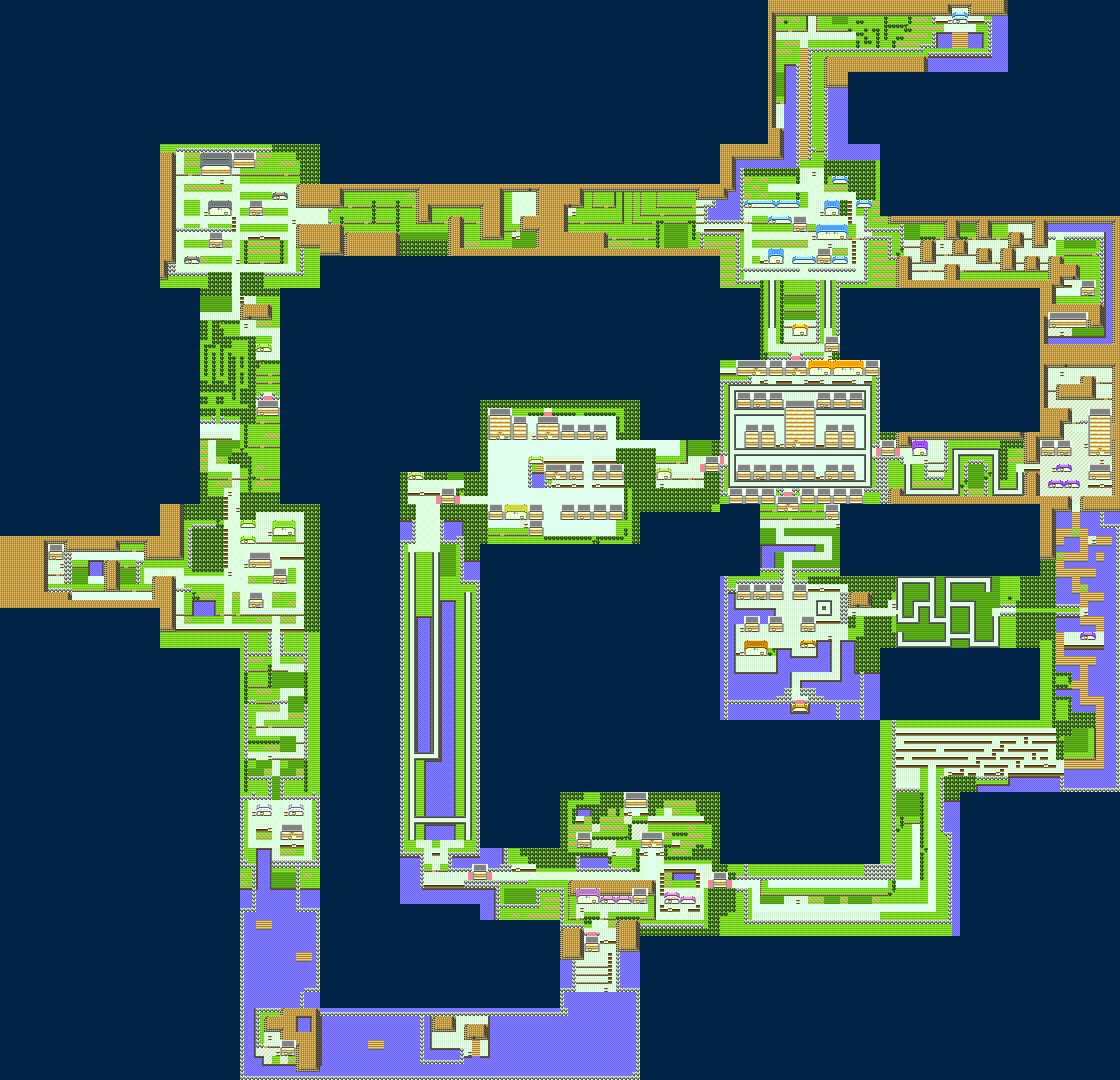 Mapa De Kanto De Cristal Pokemon Johto | Wiki | •Pokémon• En
