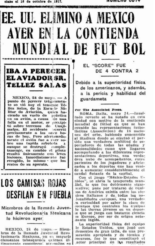 México - Estados Unidos en Italia 1934