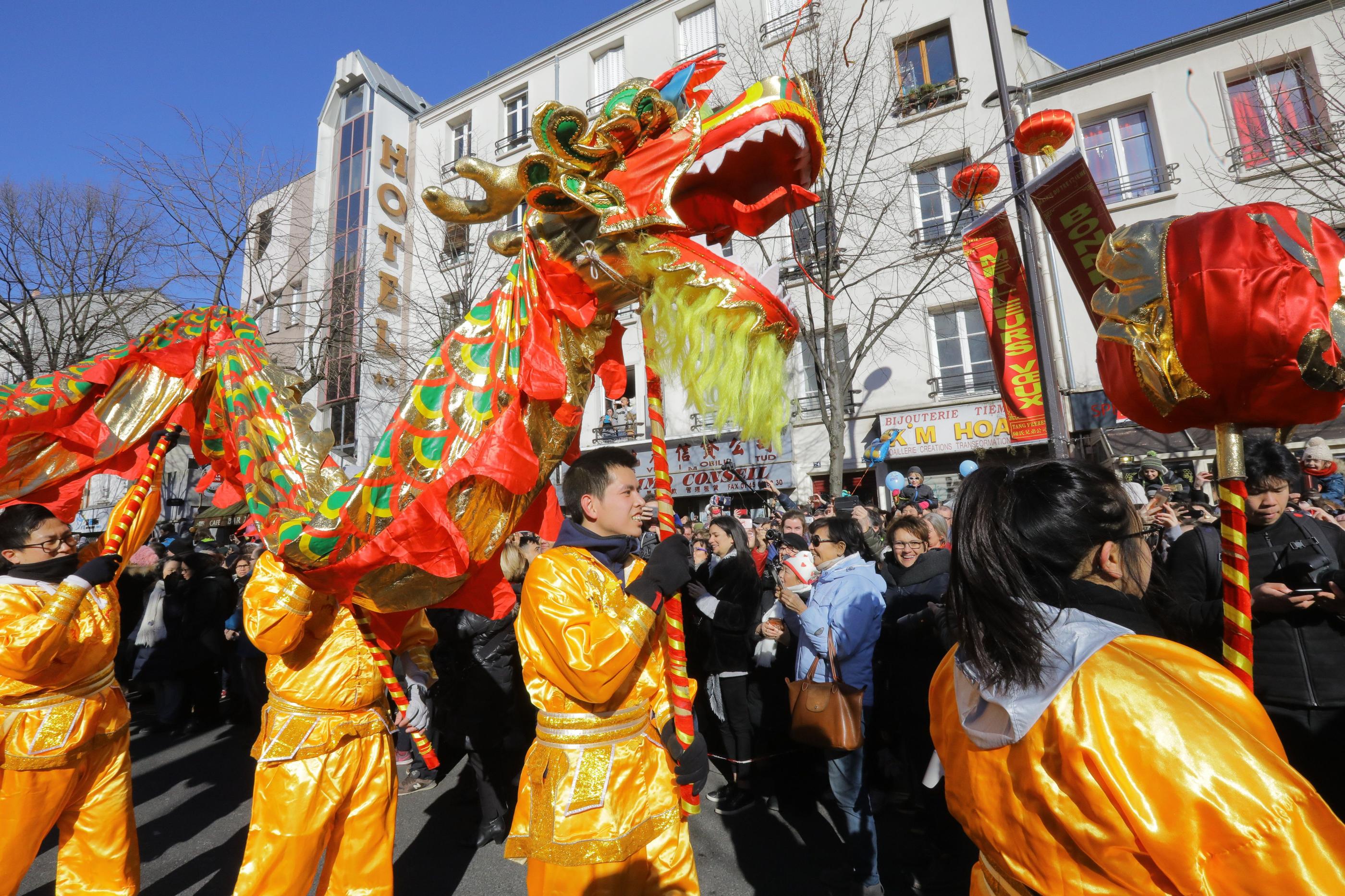 Le Dragon De La Cupidit Avec Des Cornes Symbole Du Nouvel An Chinois