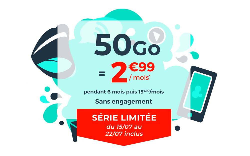 Cdiscount mobile : l'immanquable forfait mobile 50 Go à seulement 2€99 - Le Parisien