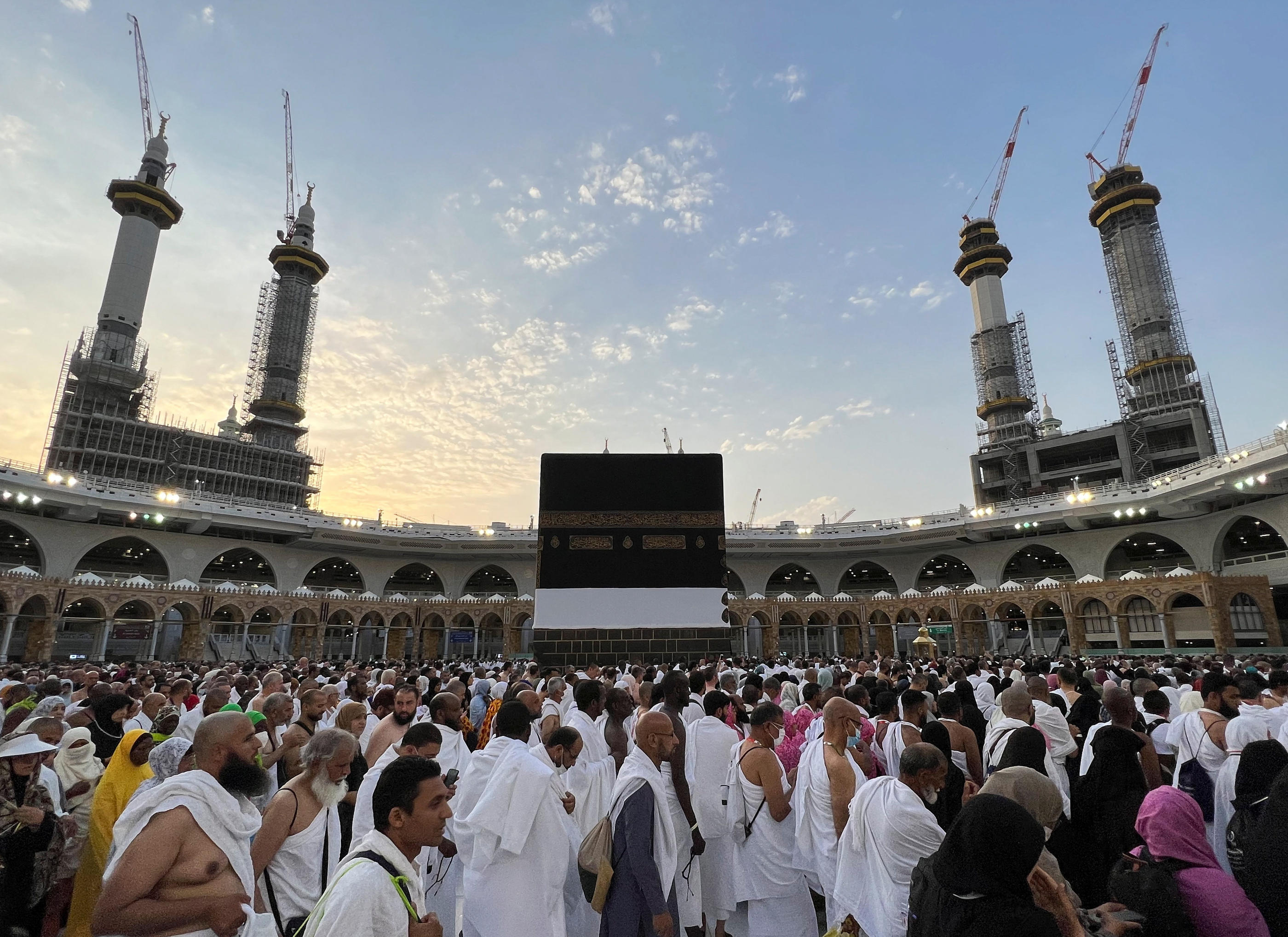 Les Musulmans Prient Au Hajj