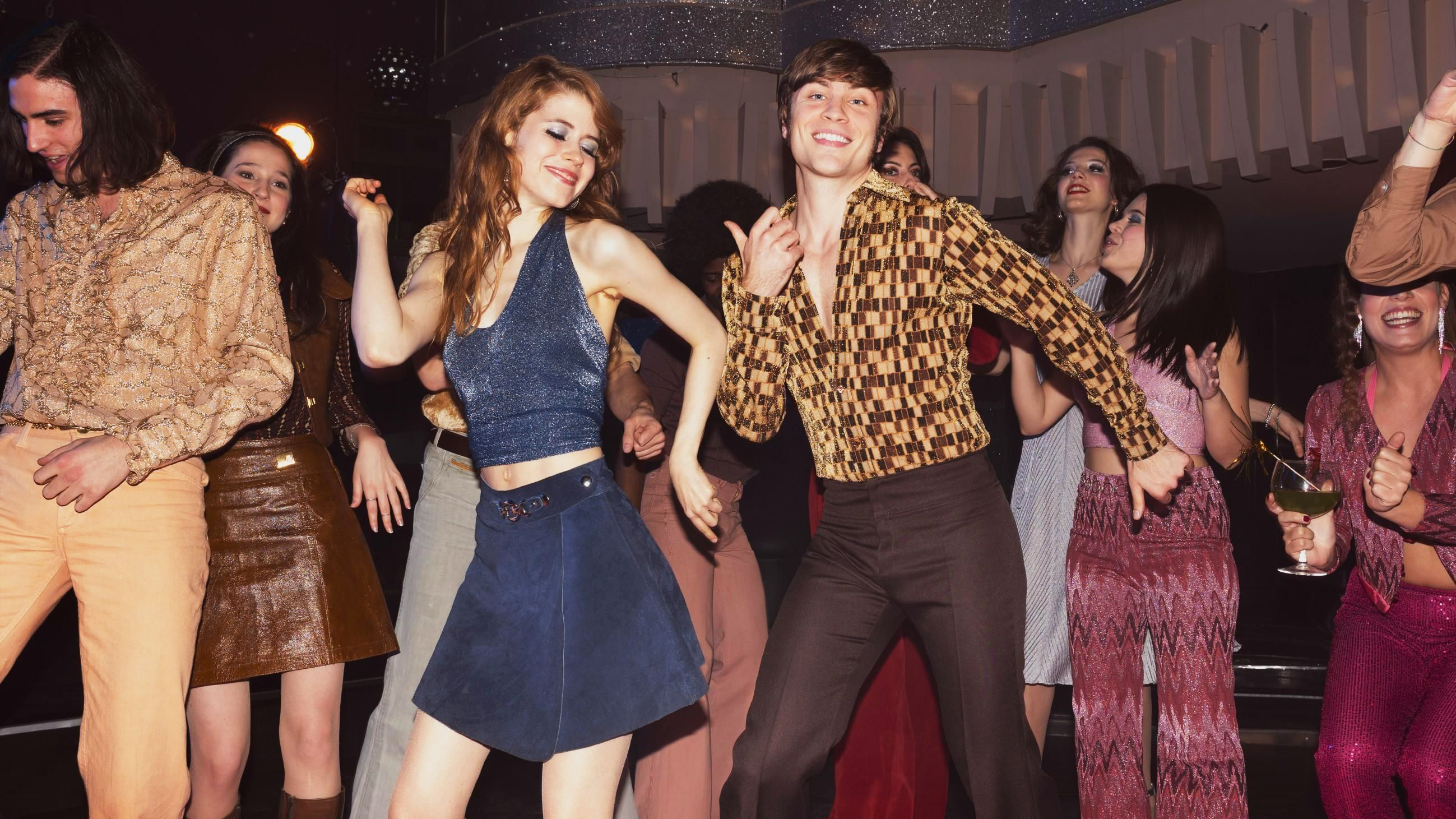 70 Talls Diskotek Vintage 70er 80er Jahre Erwachsene Männer Frauen