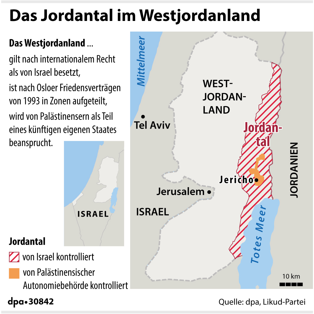 Westjordanland Weltkarte