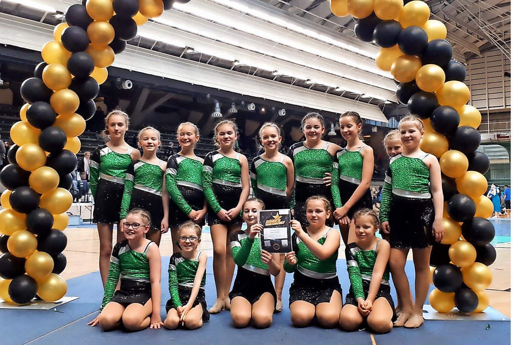 Wettkampf Cheerleading Korbwerfen