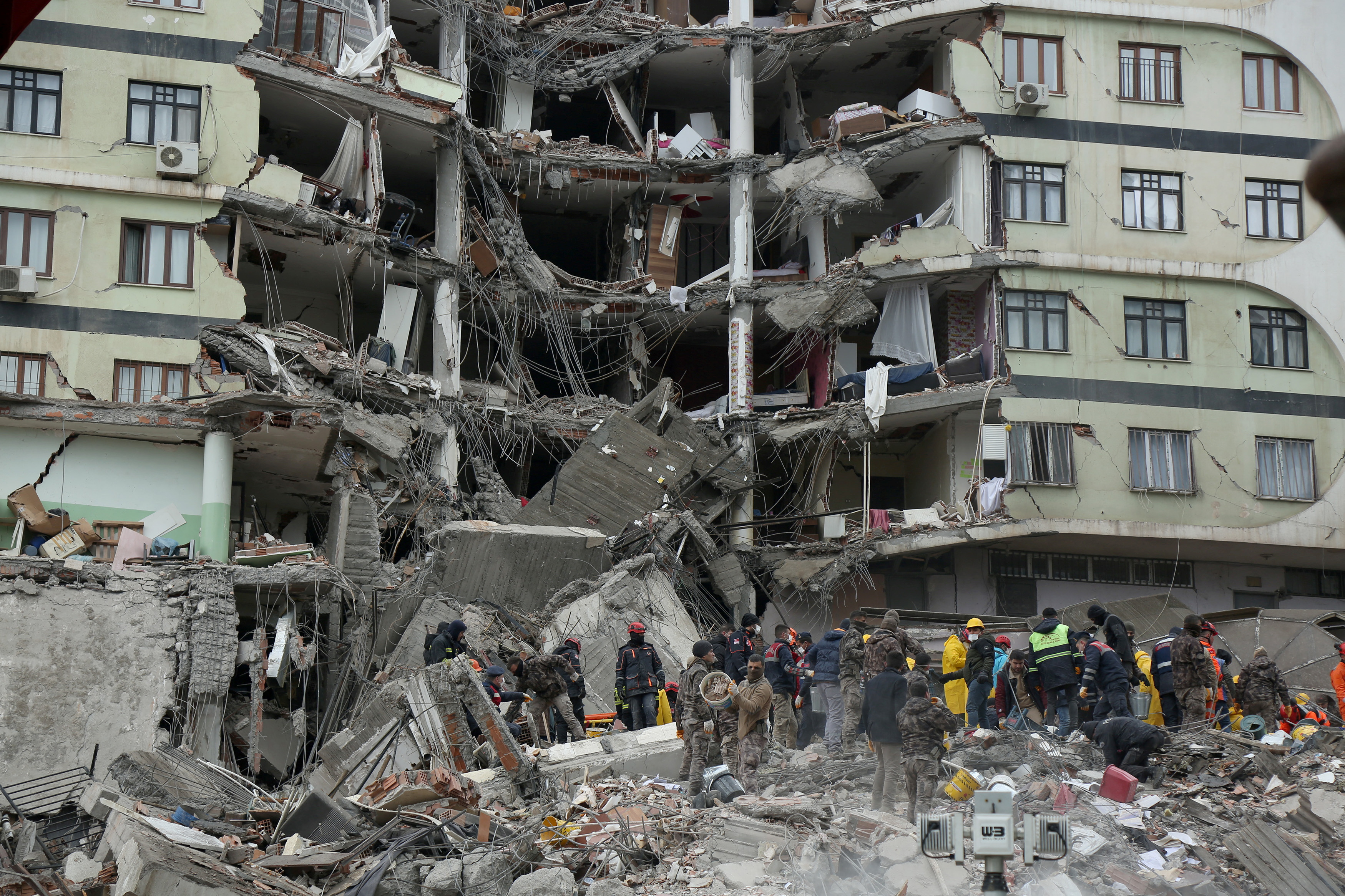 Earthquake Building Destruction