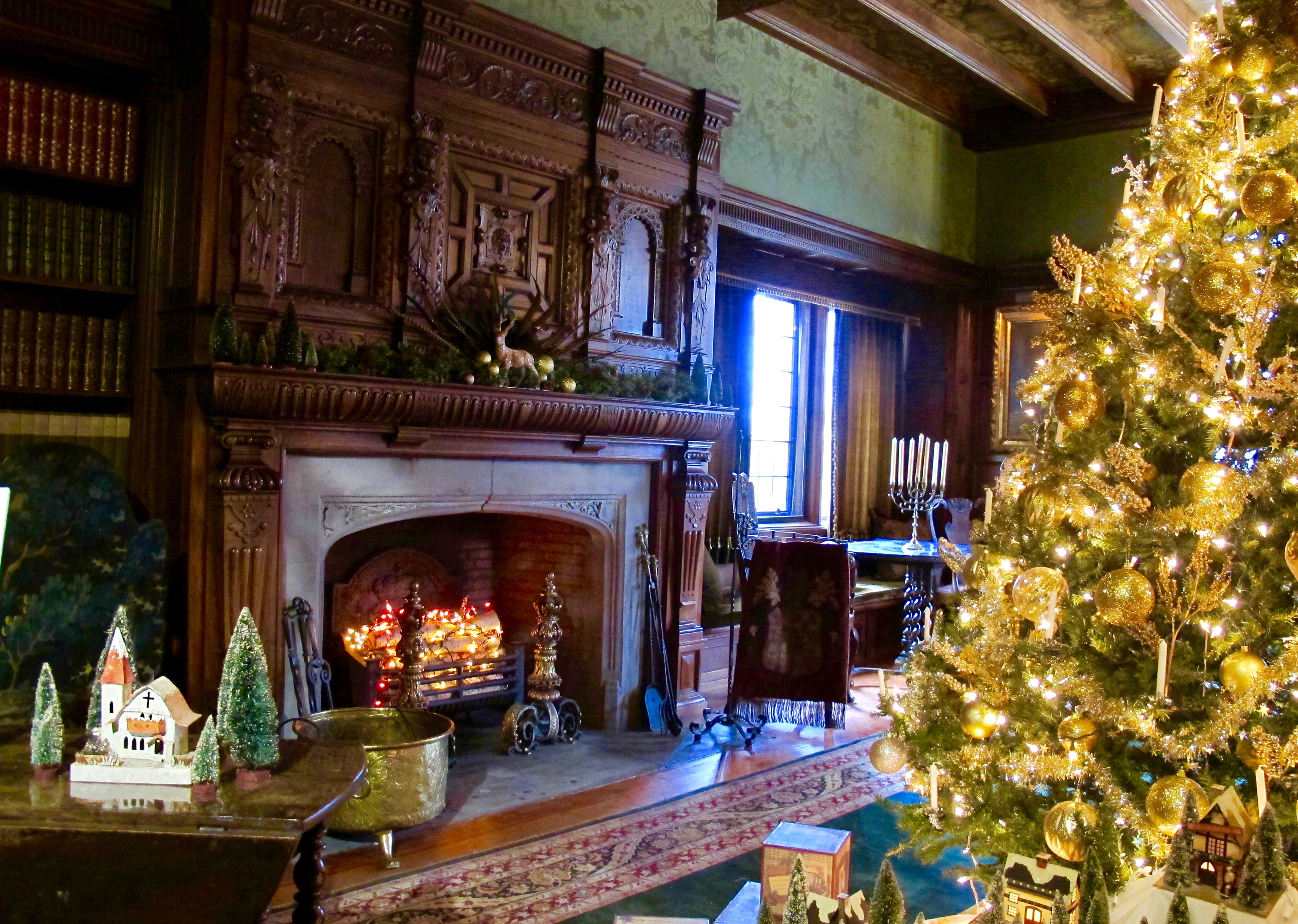 Castles Decorated For Christmas