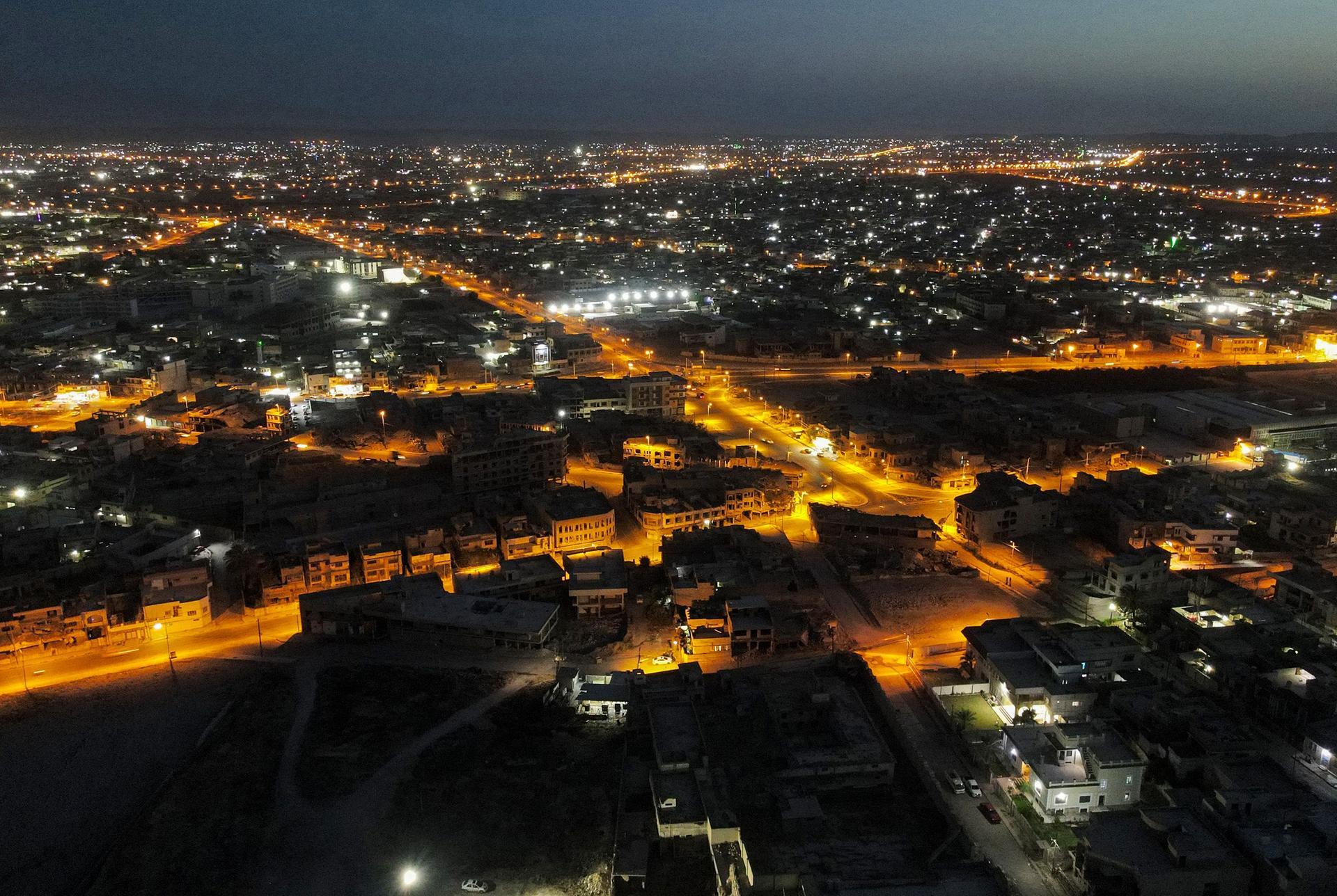 Iraq City At Night