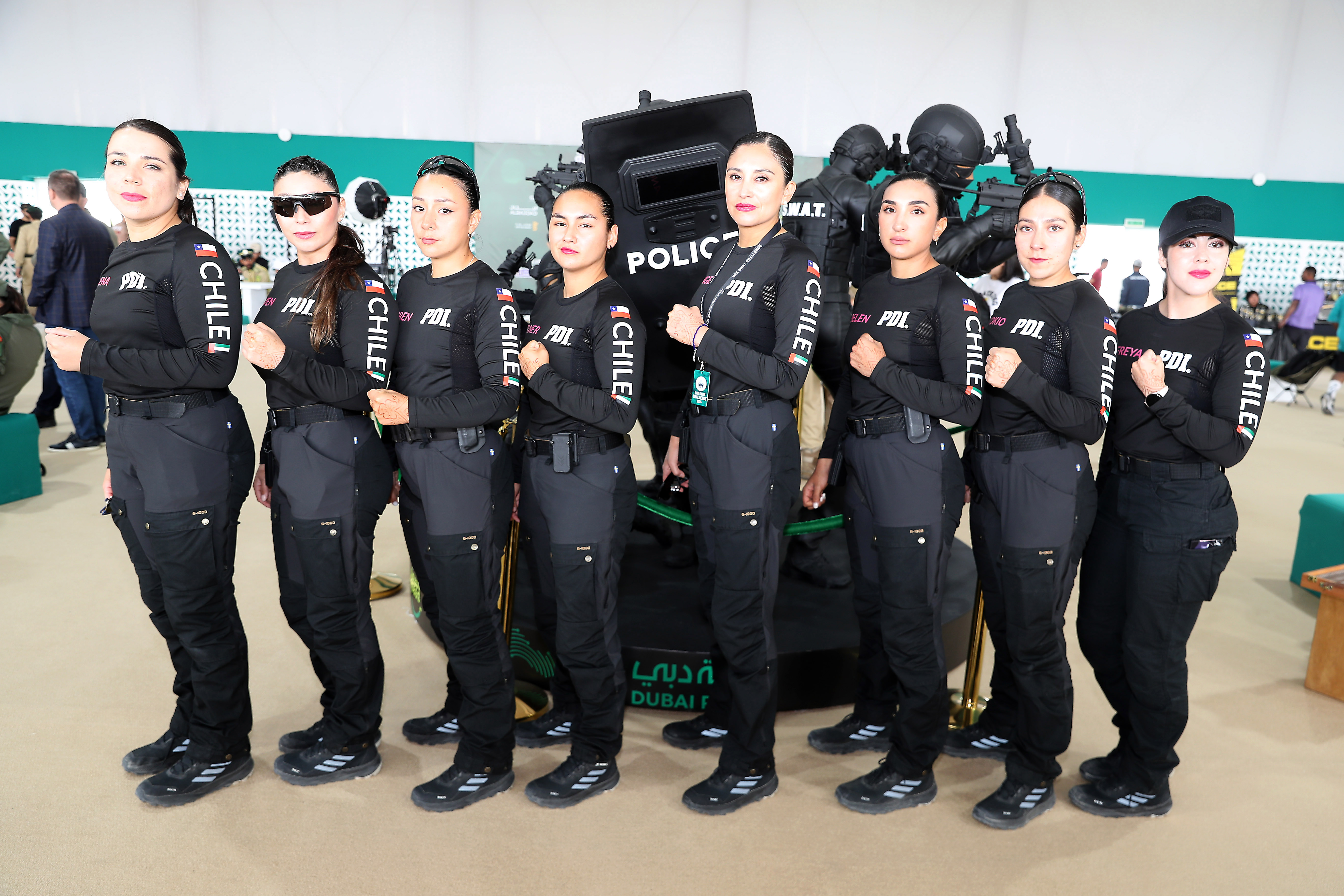 Swat Team Women An All Gorges Beautiful Women, Different Hair Color...