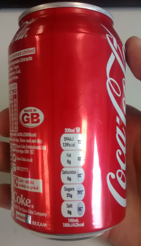 Coca Cola Label Uk